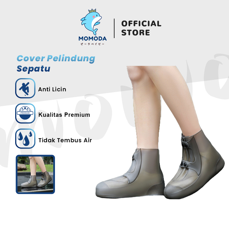 Jual MOMODA Cover Sepatu Anti Air Unisex Bahan Karet Silikon Sarung ...