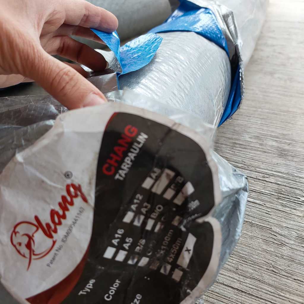 Jual Tenda Plastik Terpal 4x50m CHANG teratak pesta camping kuat dan ...