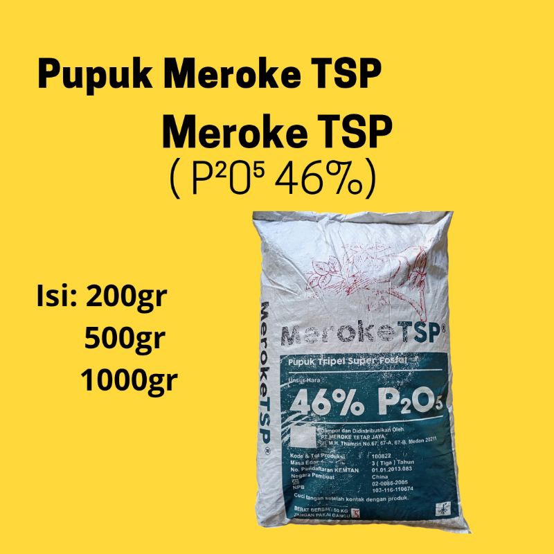 Jual Pupuk TSP MEROKE (Kemasan ulang) 200gr, 500gr, dan 1kg | Shopee Indonesia