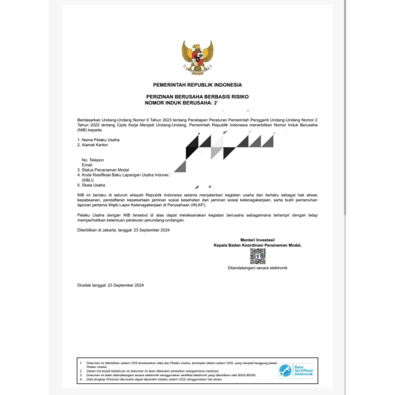 Jual NIB UMKM Perorangan | Shopee Indonesia