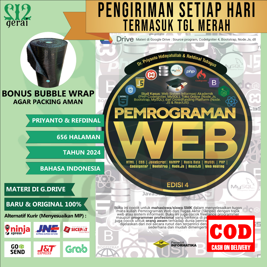 Jual BUKU PEMROGRAMAN WEB DISERTAI STUDI KASUS REVISI TERBARU | Shopee ...