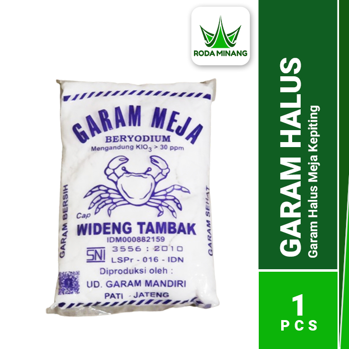 Jual Garam Halus Meja Kepiting Wideng Tambak Dapur Table Salt Medja ...