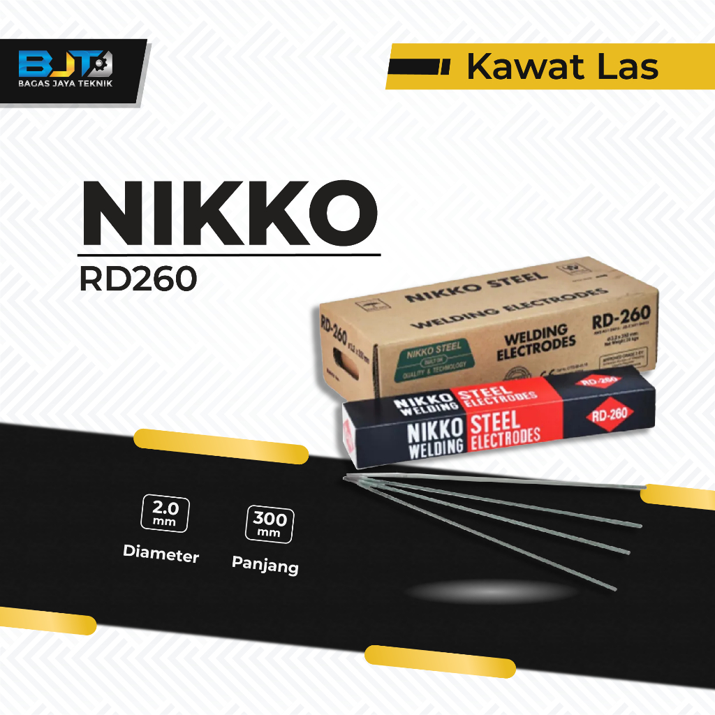 Jual NIKKO STEEL RD260 Kawat Las 2mm | Shopee Indonesia