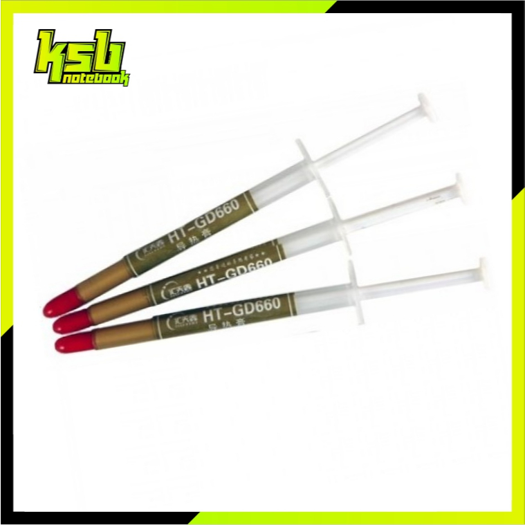 Jual Thermal Paste Gold Thermal grease 1 gram HT-GD660 | Shopee Indonesia