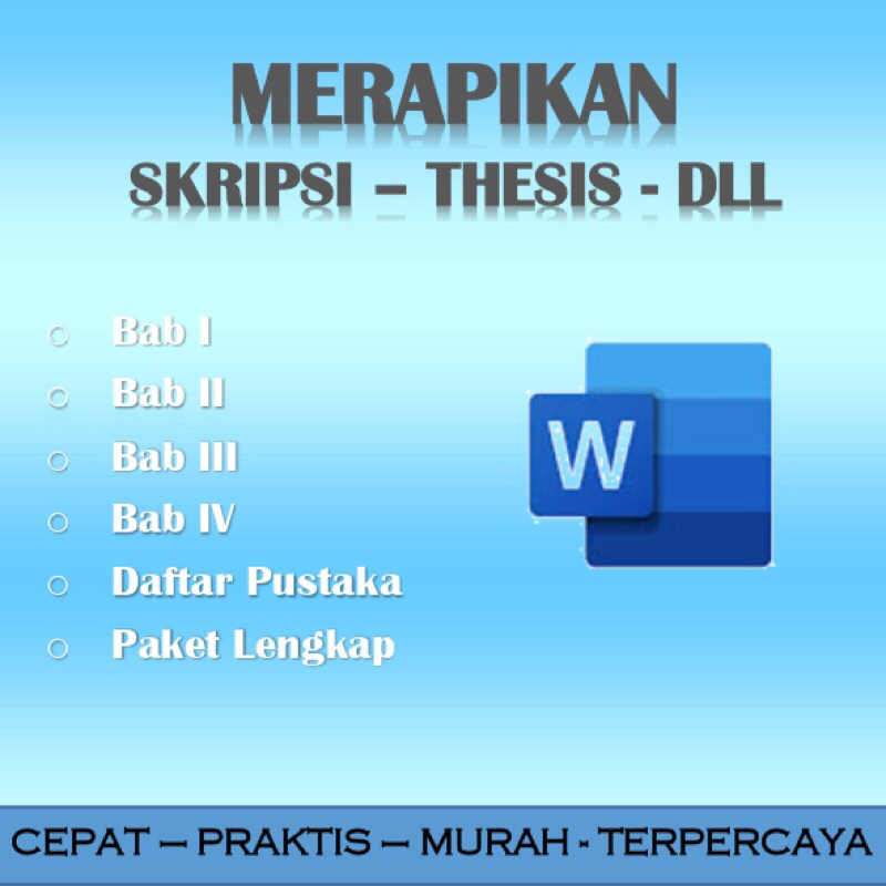 Jual MERAPIKAN SKRIPSI/THESIS | BAB 1 | BAB 2 | BAB 3 | BAB 4 | DAFTAR ...