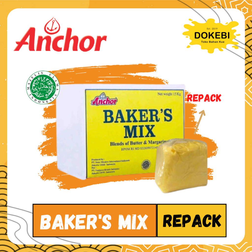 Jual ANCHOR BAKER'S MIX 250GR - BUTTER BAKERS MIX - MARGARINE BAKER MIX ...