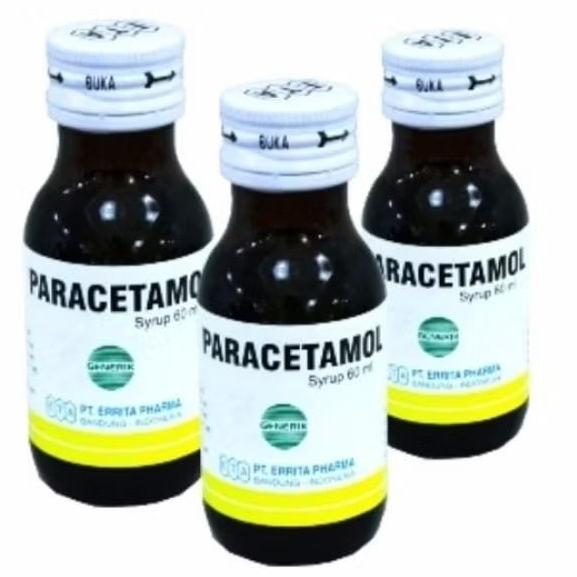 Jual PARACETAMOL Syrup 120mg /5ml (60ml) - ERRITA PHARMA | Pamol 120mg ...
