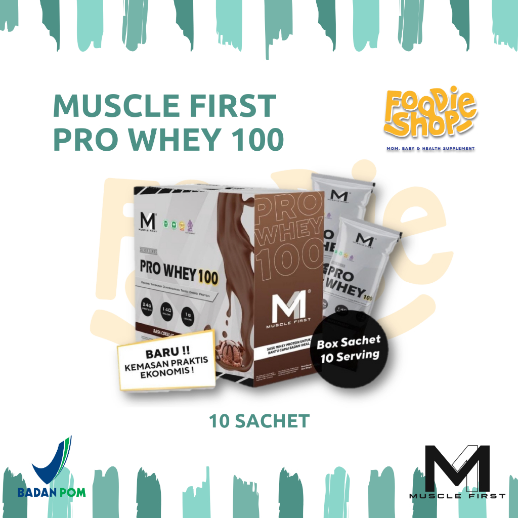 Jual M1 Muscle First Pro Whey 100 Box (10 sachet) - Whey Protein ...