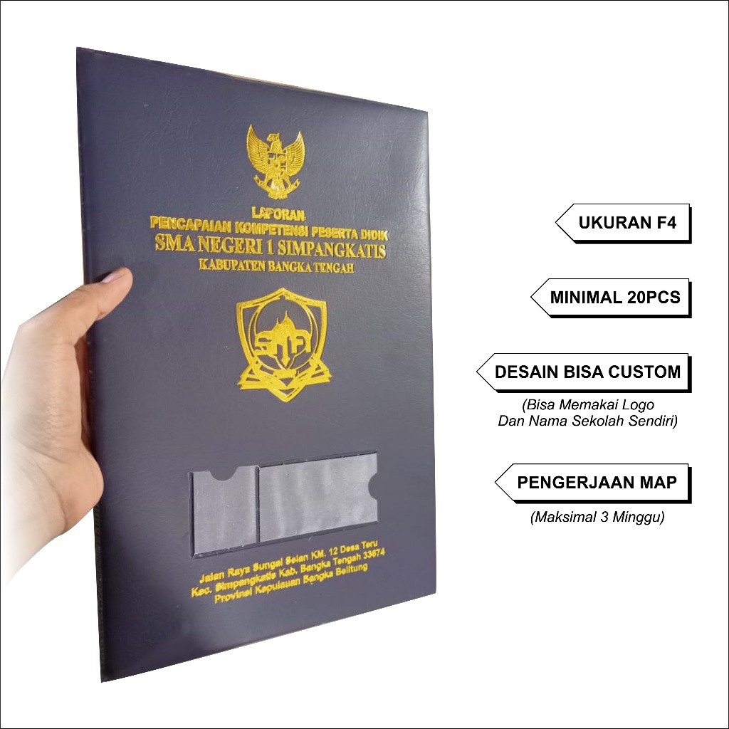 Jual (MIN. 20PCS) CETAK MAP RAPORT ISI PLASTIK 16 LEMBAR UNTUK RA KB TK ...