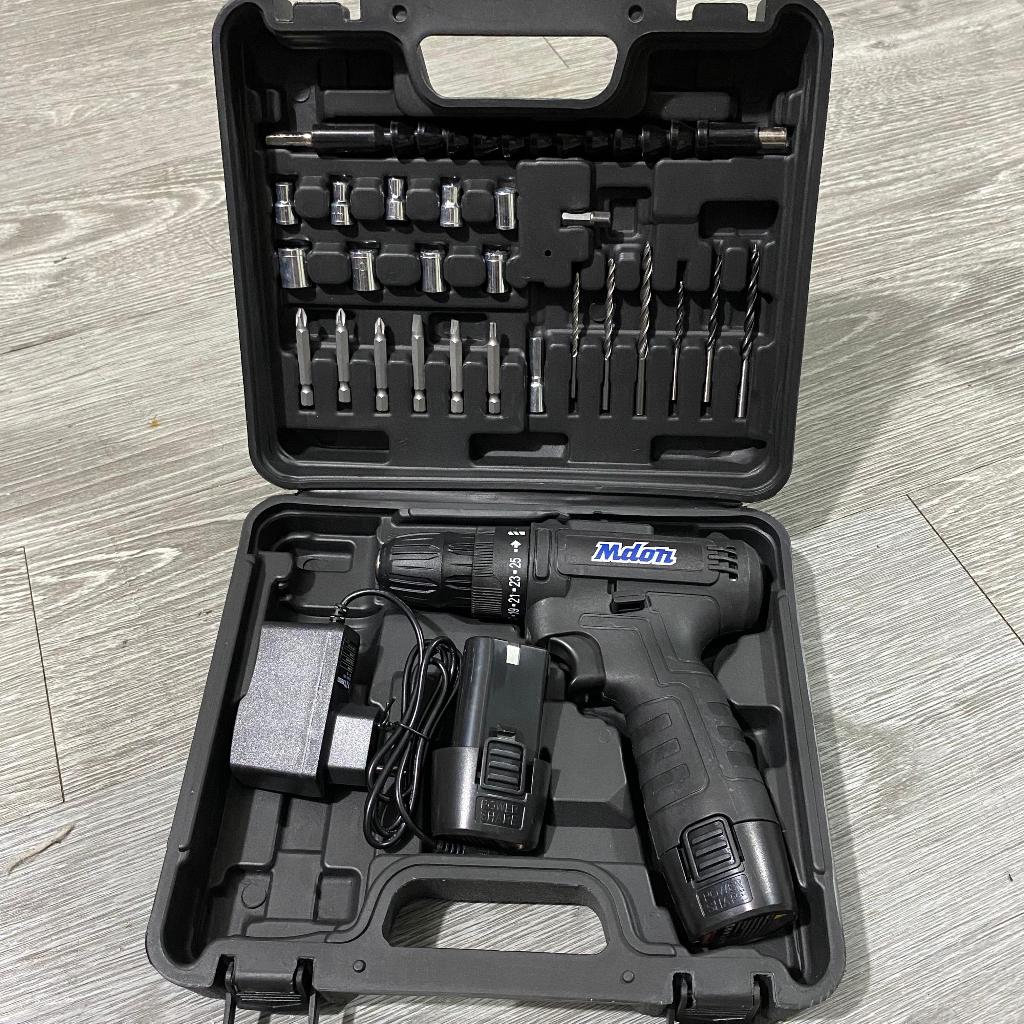 Jual MDON Cordless Drill Set 12V Bor Set Cordless Bor Baterai Besi ...