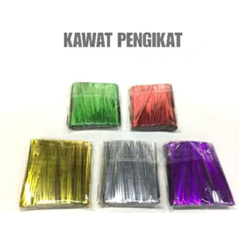 Jual Kawat Pengikat 8cm pita kawat ( +-750 pcs) Pengikat Lolipop ...