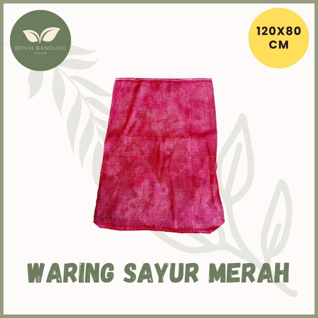 Jual Karung Waring Sayur 80x120cm Merah Ukuran Jumbo | Shopee Indonesia