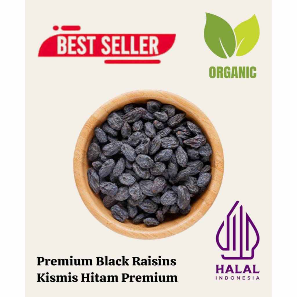 Jual Kismis Hitam Premium 1 KG / Black Brown Raisins Premium 1 KG ...