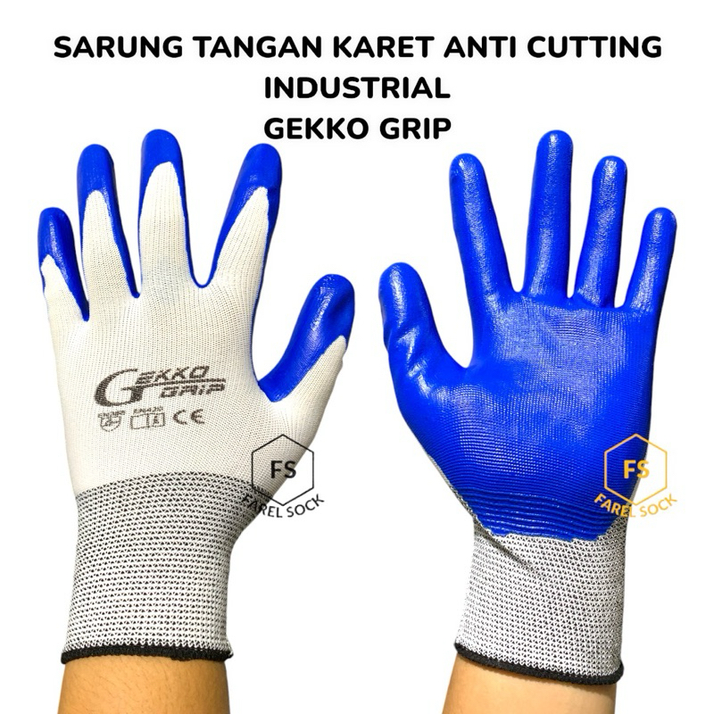 Jual Sarung Tangan Palm Fit Anti Cutting Dan Kaca Anti Slip Gekko Grip ...