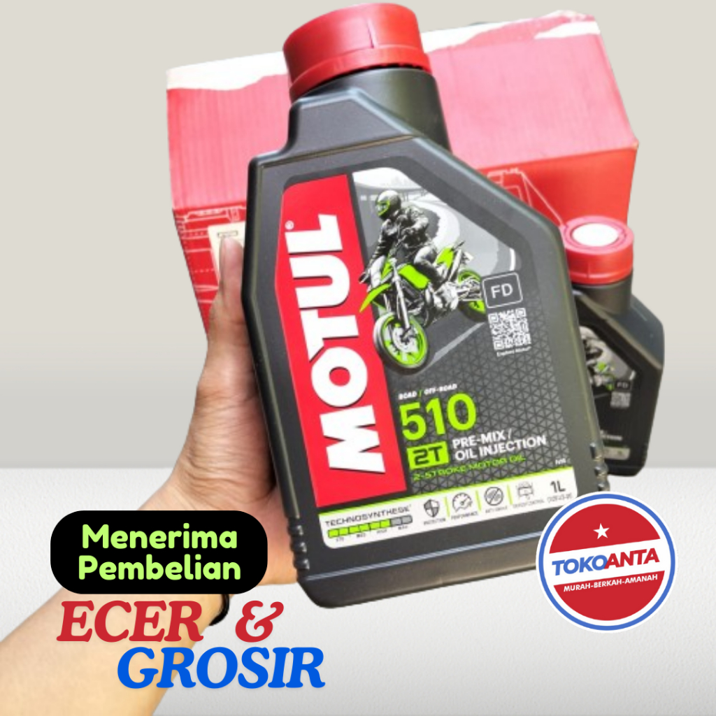 Jual Oli Samping Motor Motul 2T 2 Tak Power Lube 510 1L 1 Liter ...