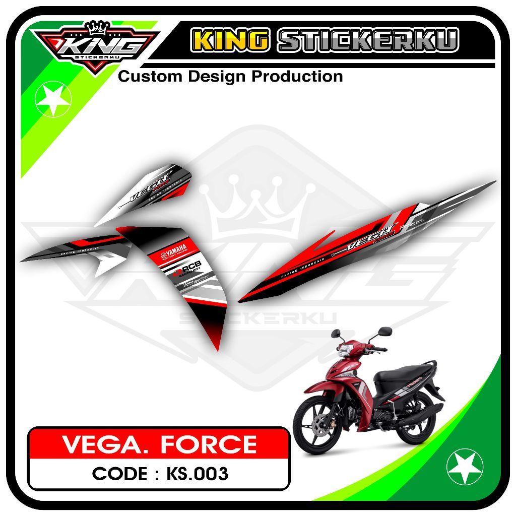 Jual Stiker Vega Force - Decal Stiker Striping Standar Vega Force ...