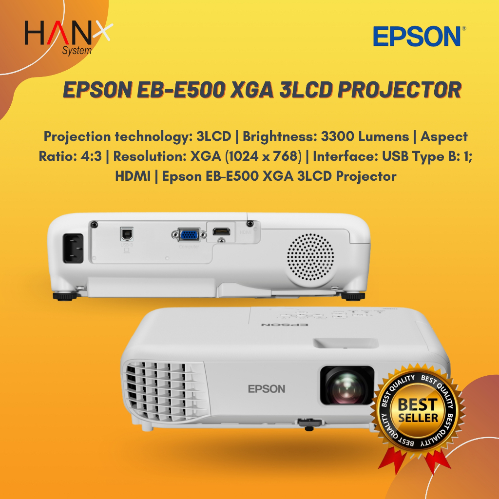 Jual Epson EB-E500 XGA 3LCD Projector | Shopee Indonesia