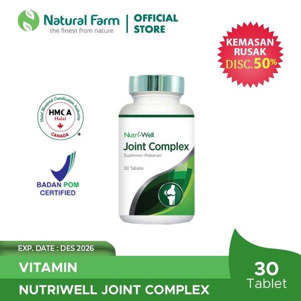Jual Nutriwell Joint Complex - 30 Tablets [Kemasan Rusak/Penyok ...