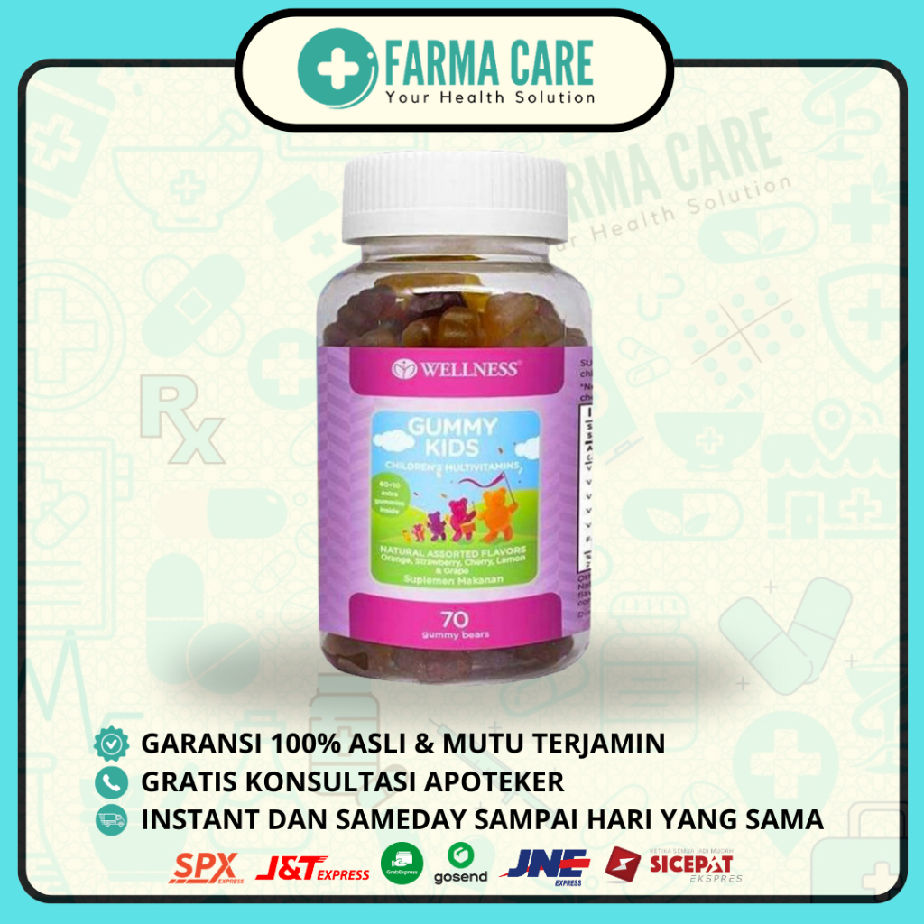 Jual Wellness Gummy Kids 70 & 30 Tablet | Shopee Indonesia