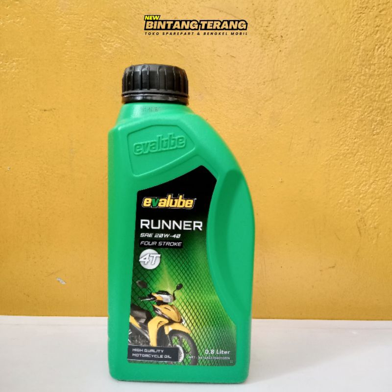 Jual EVALUBE RUNNER 4T SAE 20W 40 Oli Mesin Motor Bebek 4 TAK 800ml ...