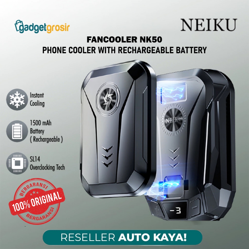 Jual NEIKU NK50 Fancooler HP Gaming Phone Cooling Fan Semiconductor ...