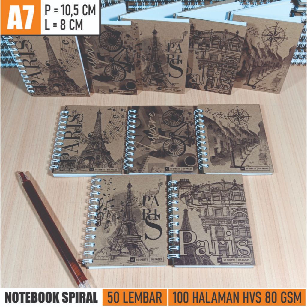 Jual Note Book Aesthetic Mini A7 / Buku Catatan Kecil / isi Polos ...