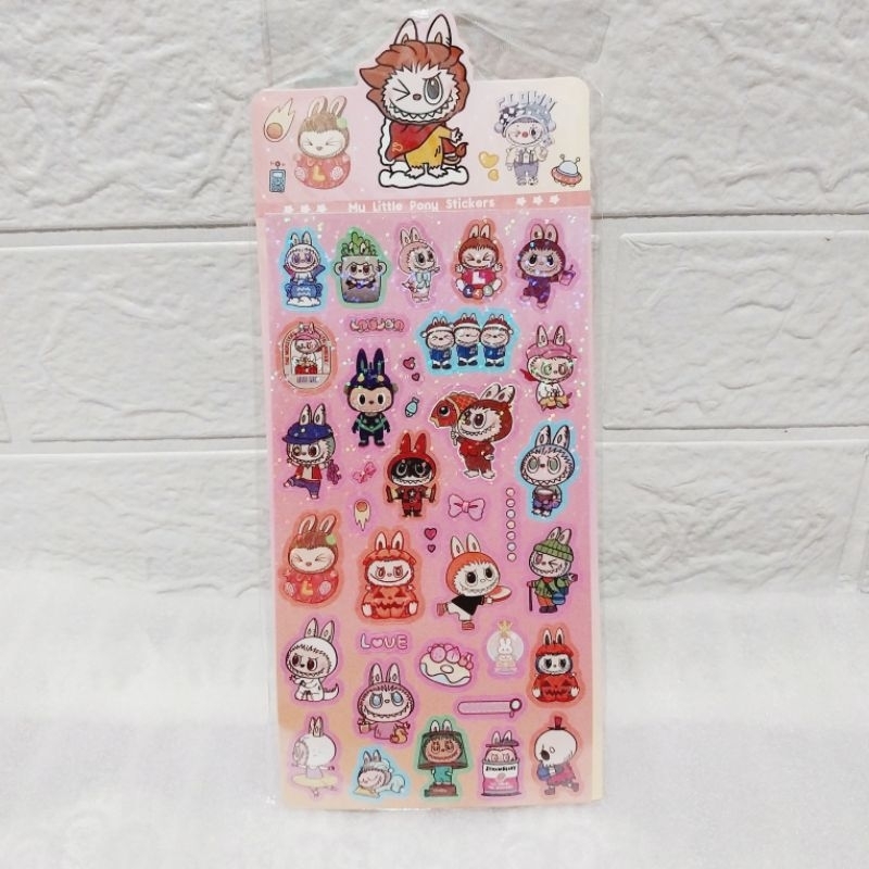 Jual Cute Sticker/ Sticker LABUBU Aesthetic Stiker Buku Diary Tumbr ...