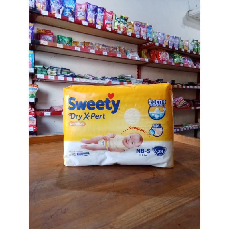 Jual Pempers Sweety Dry X-Pert Perekat Ukuran NB-S 3-8kg isi 24pcs ...
