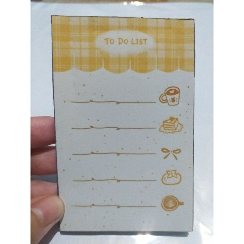 Jual Memo Pad To Do List Kuning 50 Lembar / Notepad Buku Kecil / Memo ...