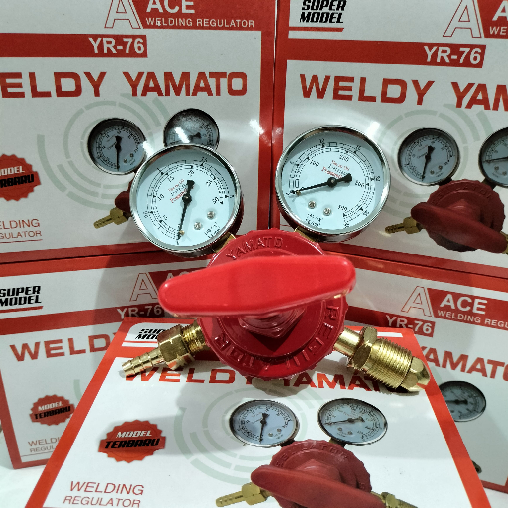 Jual WELDY Yamato Regulator ACETYLENE YR-76 gas | Shopee Indonesia