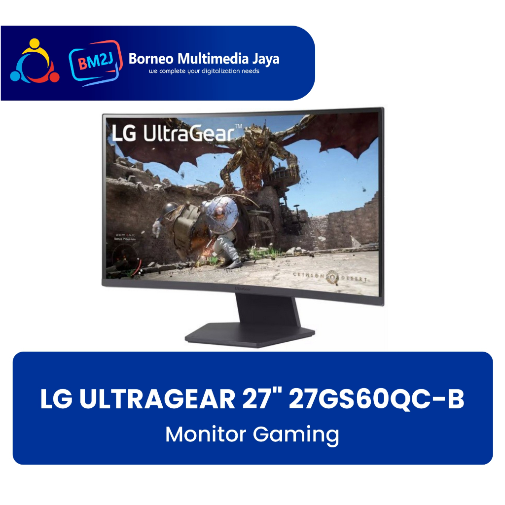Jual LG UltraGear 27GS60QC-B 27" QHD Curved Gaming Monitor AMD FreeSync ...