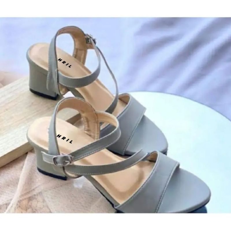 Jual SANDAL WANITA FLAT HIGHEELS CEWE KINARA HAK TAHU 5 CM FORMAL ...