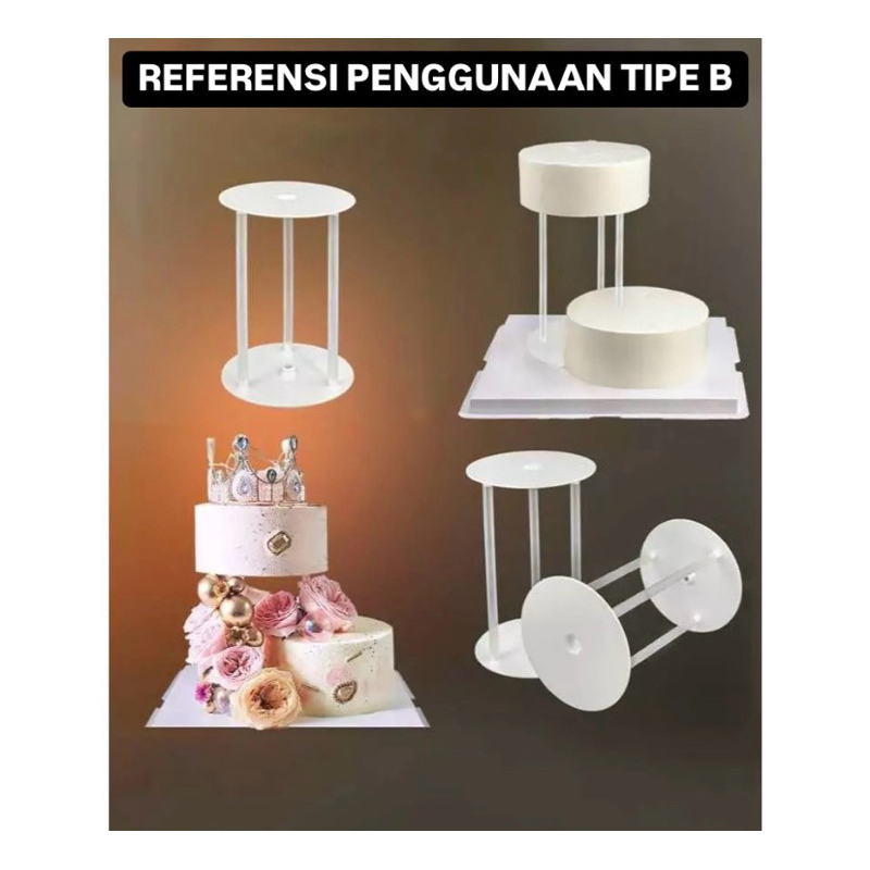 Jual Multi-Layer Cake Support Frame Practical Stands/ TATAKAN KUE ...