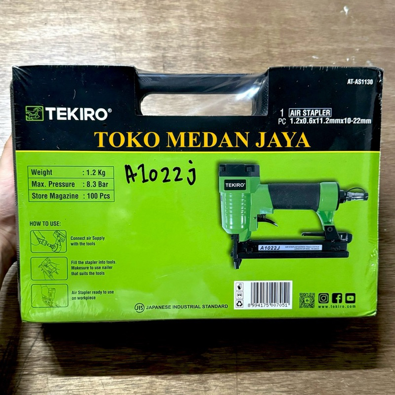 Jual 1022J AIR NAILER GUN STAPLES ANGIN PAKU TEMBAK U TEKIRO 1022 J ...