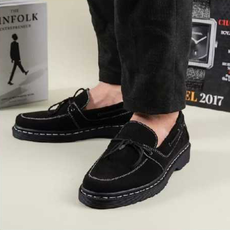 Jual SEPATU LOAFER DOCMART PRIA SUEDE BLUDRU TALI MELINGKAR CASUAL SLIP ...