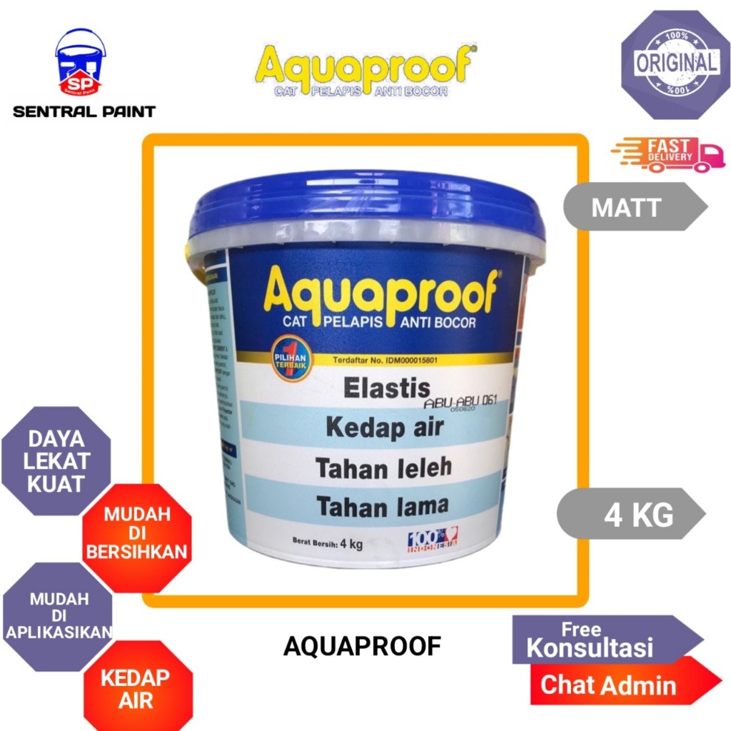 Jual AQUAPROOF WATERPROOFING 4 KG | Shopee Indonesia