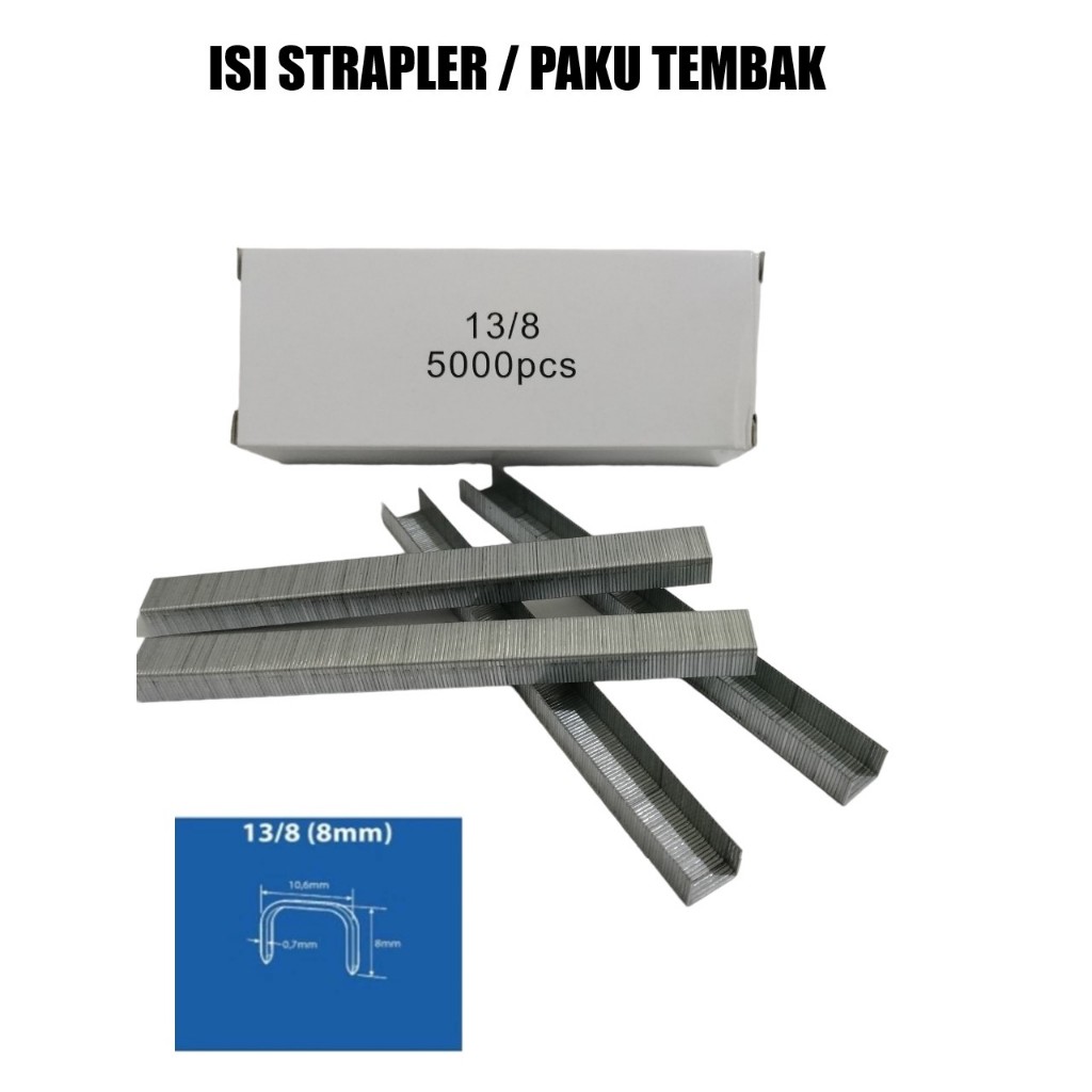 Jual Isi Stapler Tembak Jok Motor Isi Staples Guntacker Staples Tembak ...