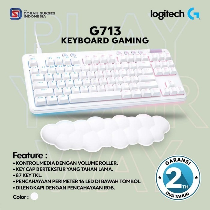 Jual Logitech G713 Keyboard Gaming Mechanical TKL RGB Lighting | Shopee Indonesia