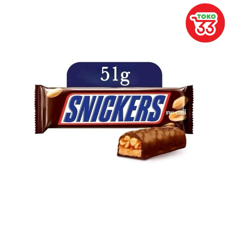 Jual Snickers Chocolate Bar 51g | Shopee Indonesia