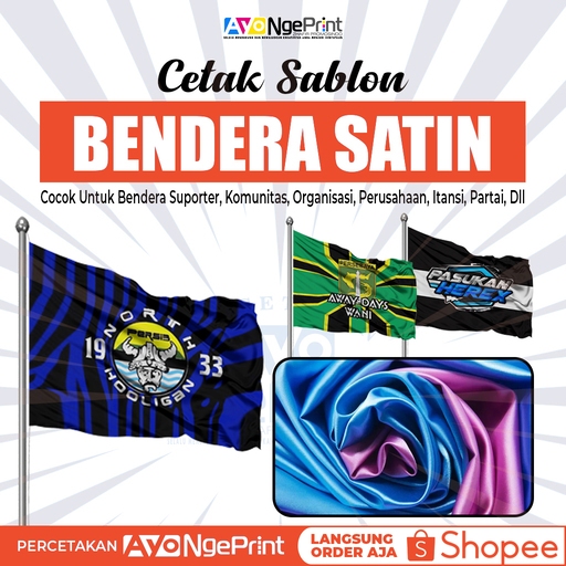 Jual Cetak Bendera Perusahaan, Komunitas, Ormas, Supporter Custom ...