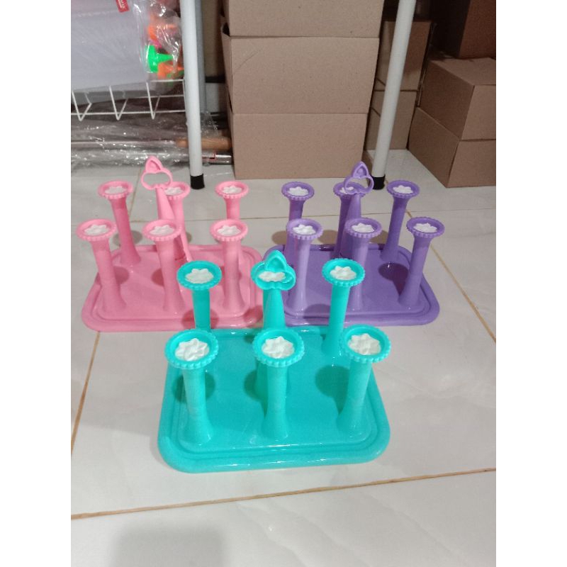 Jual TATAKAN GELAS / TEMPAT GELAS / RAK GELAS WARNA / TEMPAT GELAS SEGI PLASTIK TEBAL / STAND ...