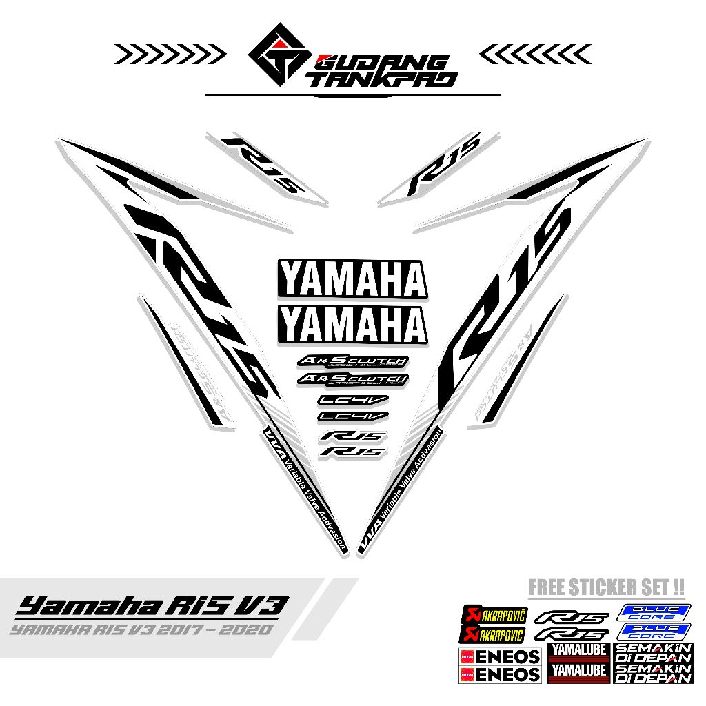 Jual STRIPING FOR YAMAHA R15 V3 / MTF 12 / STRIPING YZF R15 V3 / R15 V3 ...