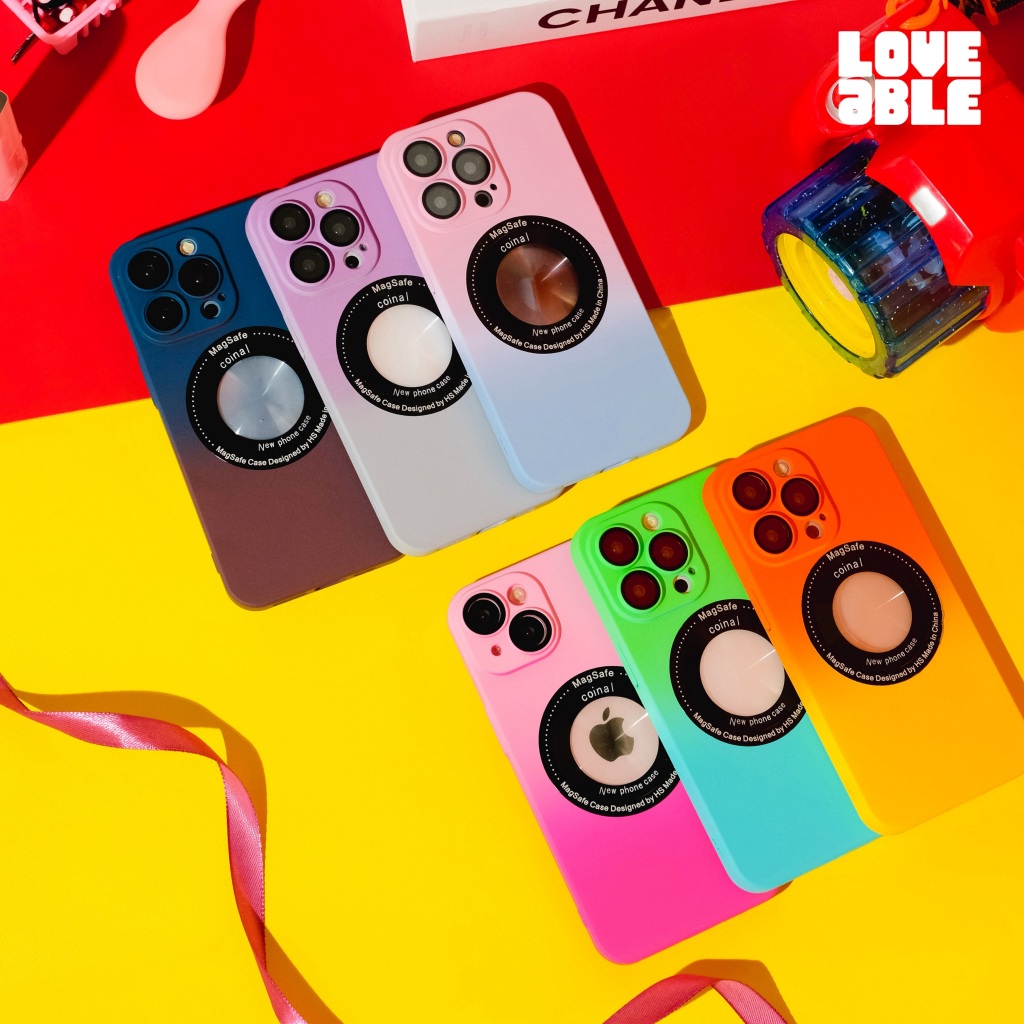 Jual LOVEABLE Ombre Gradient Magnetic Case With Glass Hole - Hardcase ...