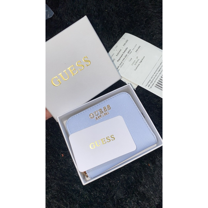 Jual DOMPET GUESS ORIGINAL (SKY BLUE) | Shopee Indonesia