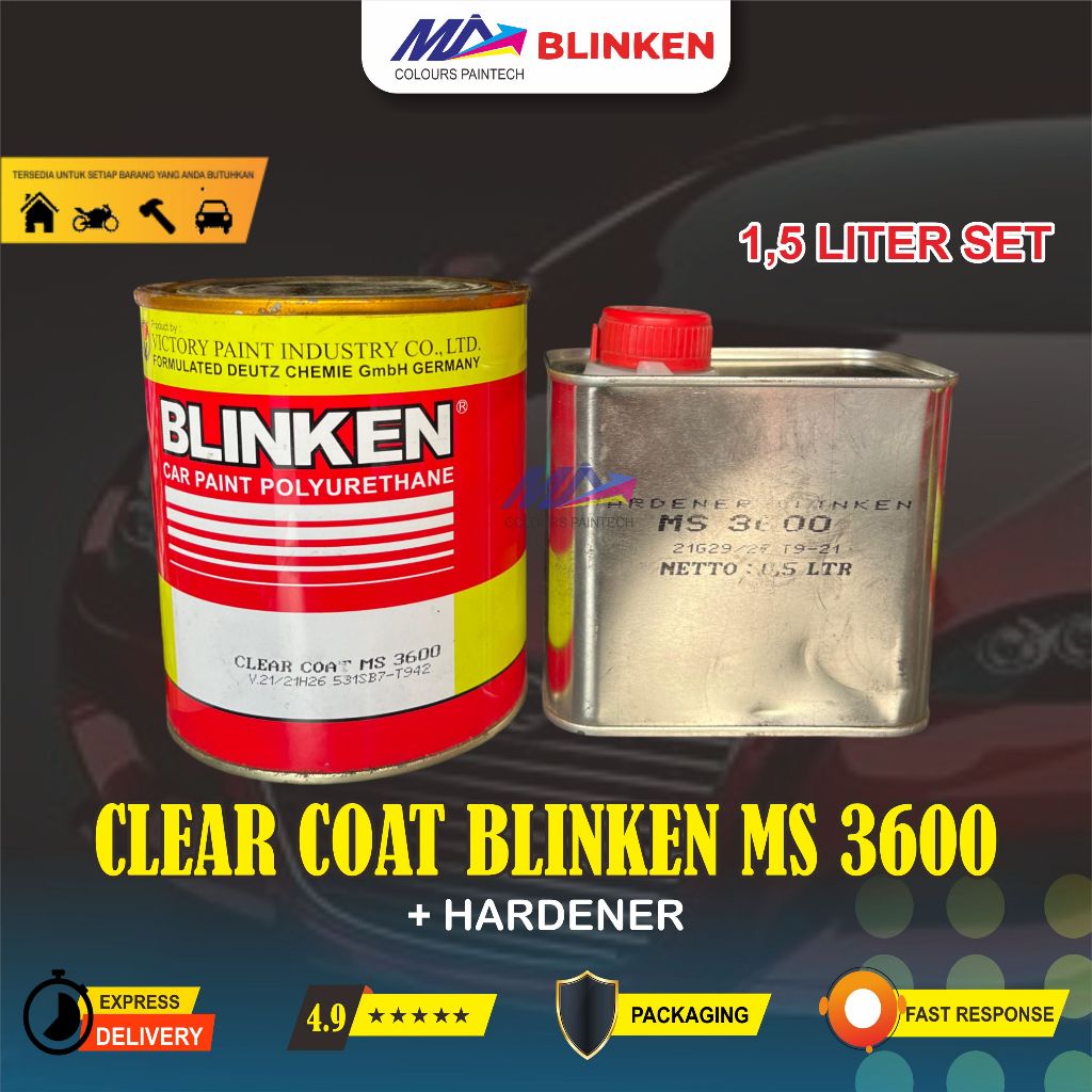 Jual BLINKEN COAT CLEAR MS 3600 1,5 LITER (LUAR P.JAWA PAKAI JTR CARGO!!) | Shopee Indonesia