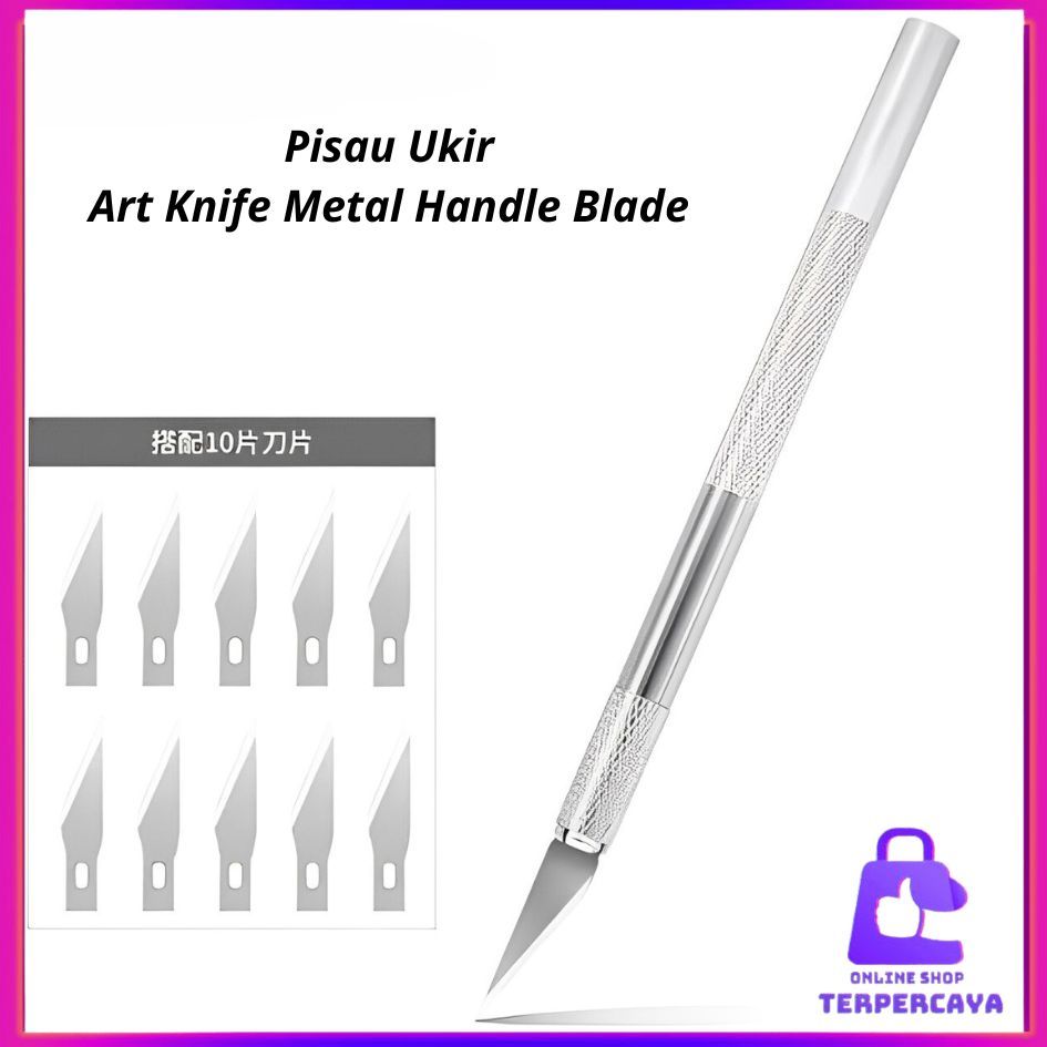 Jual OST Art Knife Metal Handle Blade Pisau Ukir Seni 5 isi Cutter ...
