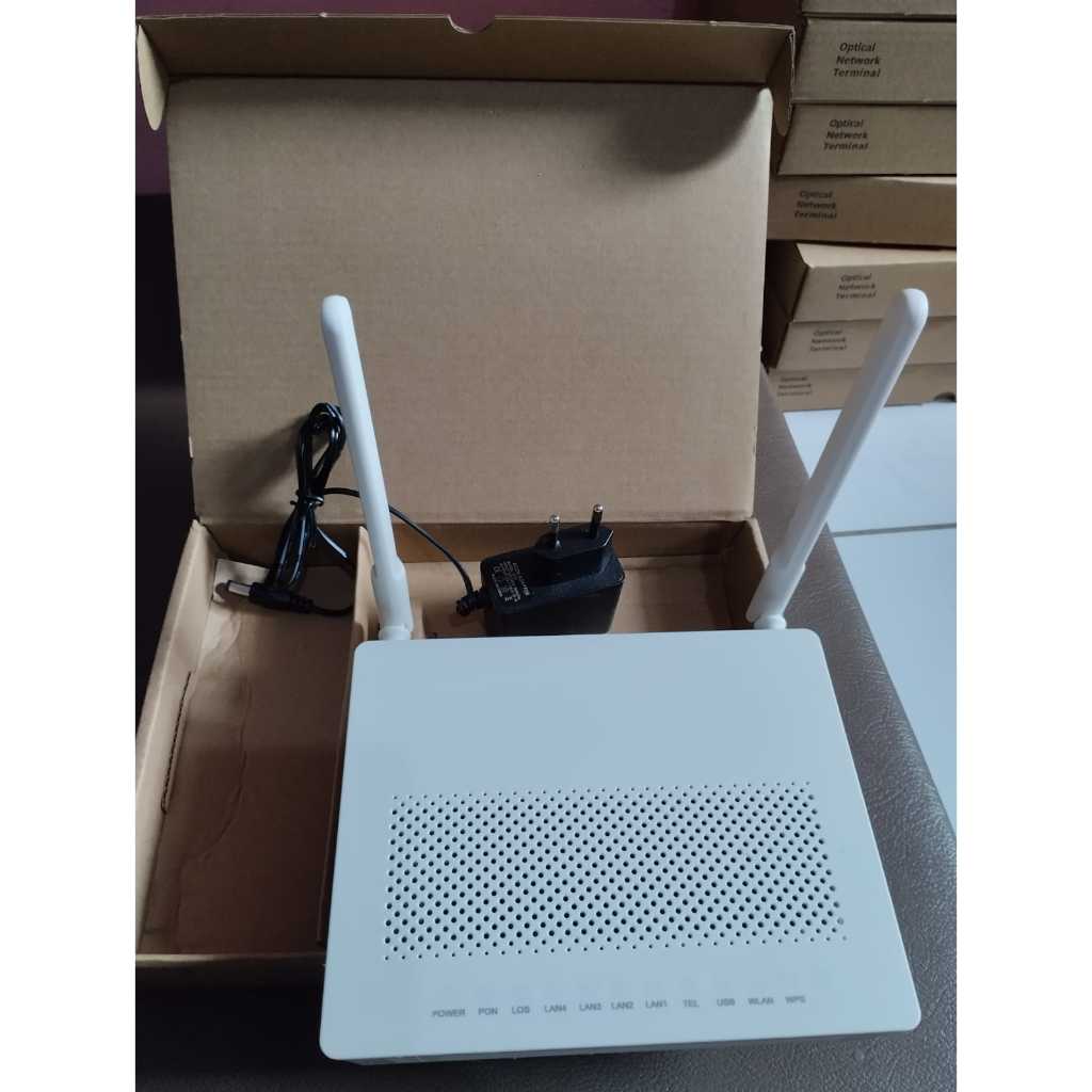 Jual Paket XPON EPON GPON ONT ONU Huawei HG8546M 1GE 3FE New Baru Antena Panjang Include Adaptor ...