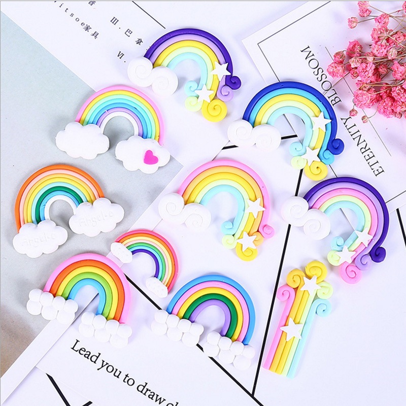 Jual Hiasan Kue Topper Rainbow pelangi awan bintang toper kue | Shopee ...