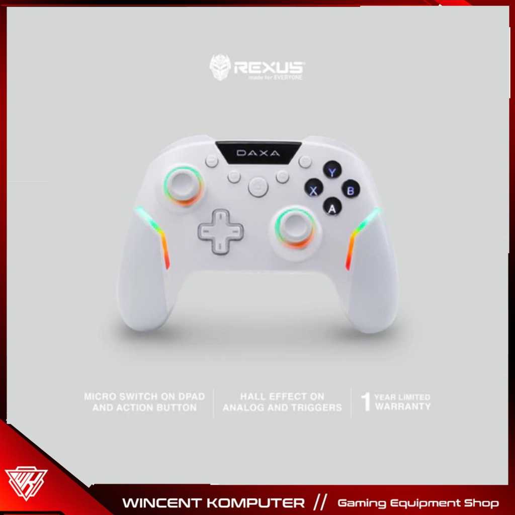 Jual Rexus DAXA Borion AX8 WIreless Gamepad Triple Connection Hall ...