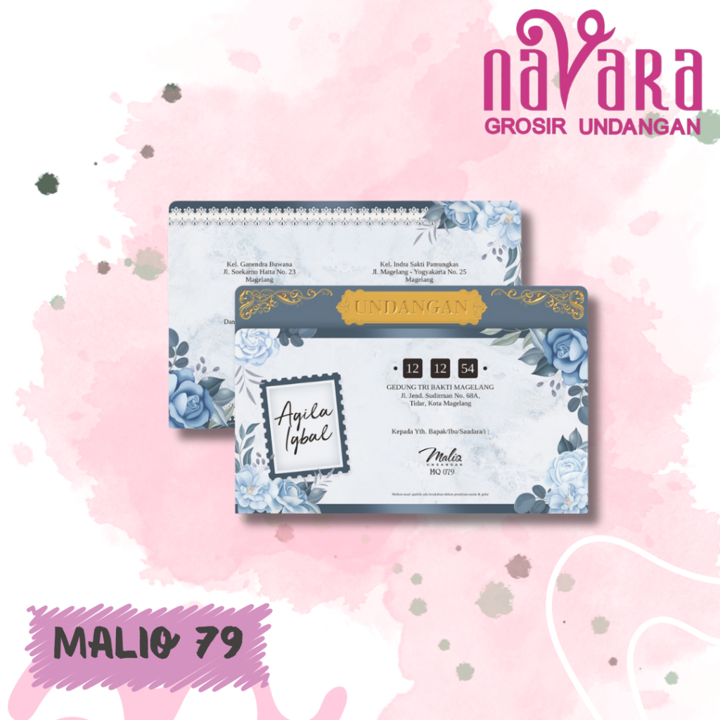 Jual Blangko undangan atau kertas undangan pernikahan merek MALIQ 79 ...
